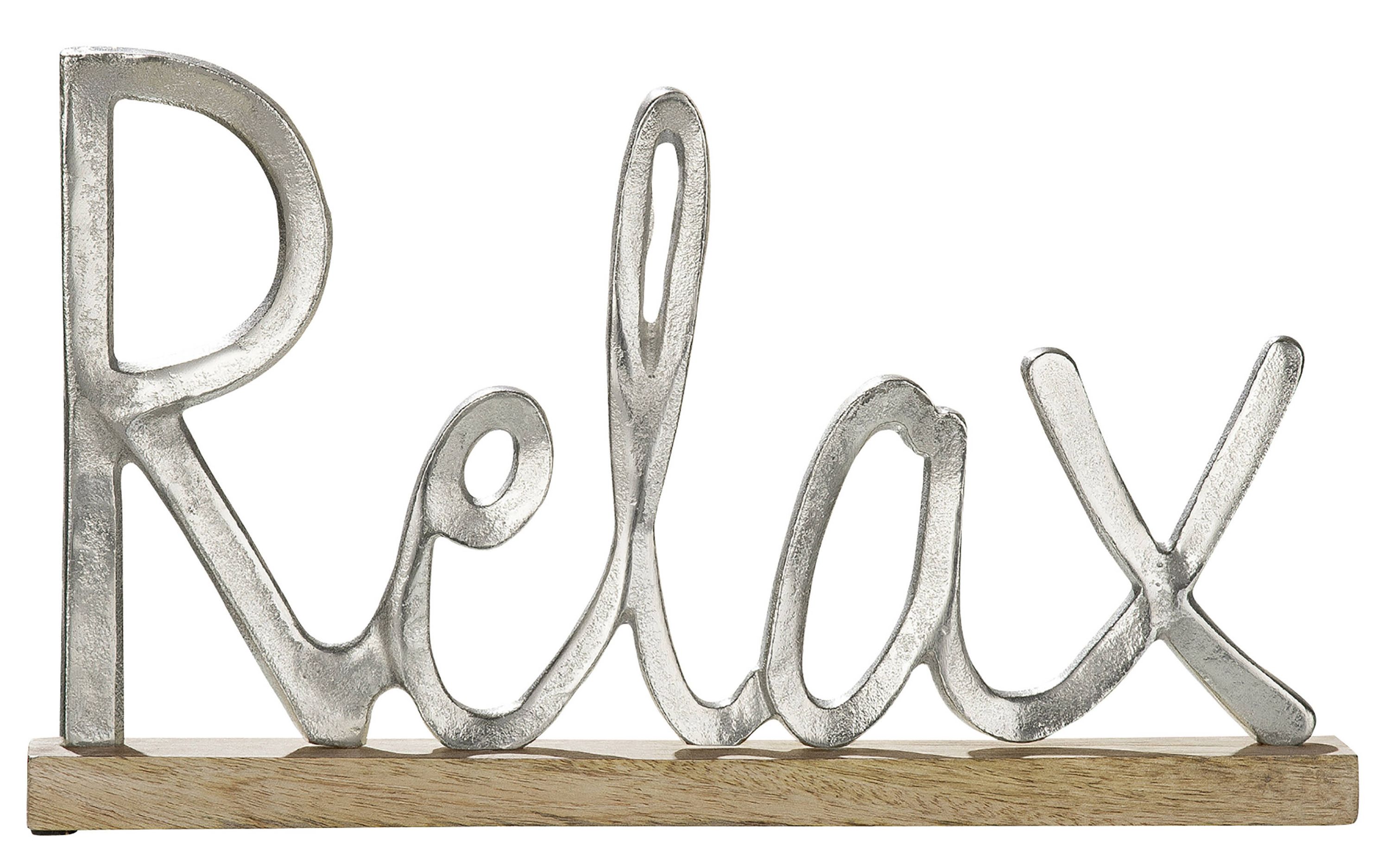 Alu Deko "Relax" auf Holzbasis | gmd-living.de