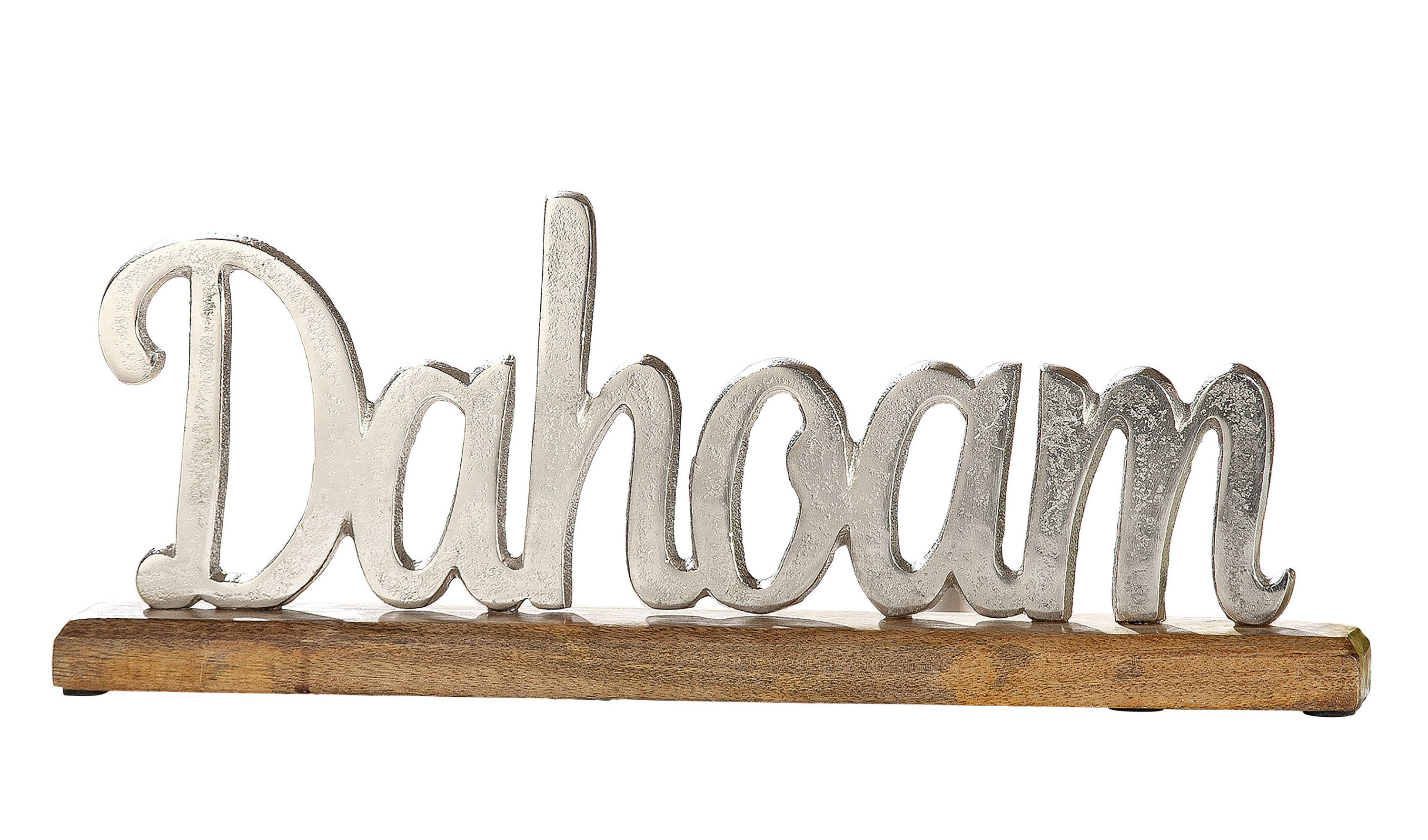 Alu Deko "Dahoam" auf Holzbasis | gmd-living.de